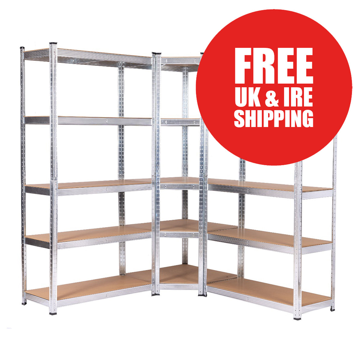 3 BAY SHELVING OFFER! | Galvanised | 400mm Deep | Ref:BS014